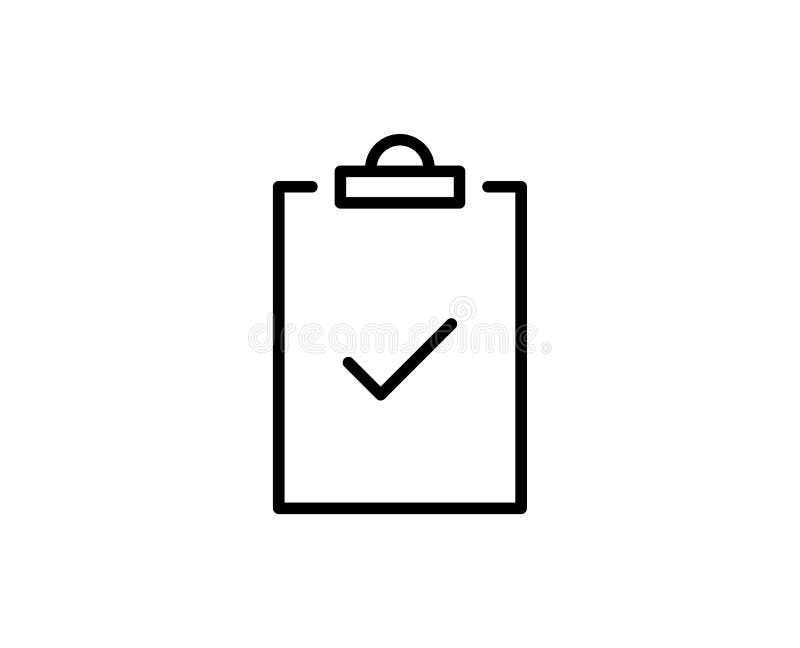 Check line icon stock vector. Illustration of vector - 189510021