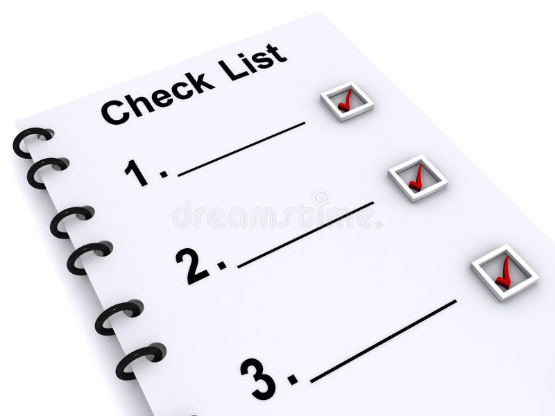 Check list stock photo. Image of isolated, black, text - 19670864