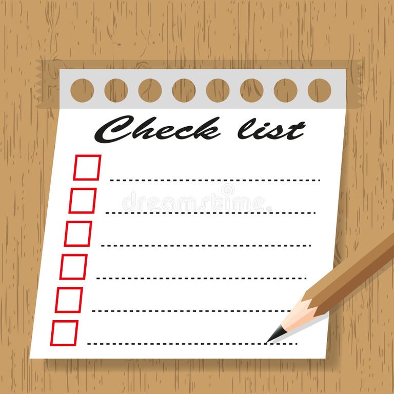 Check Box Note Pad Stock Illustrations – 1,592 Check Box Note Pad Stock ...