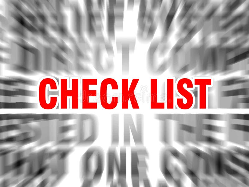 Check list stock vector. Illustration of effect, blurred - 147613963
