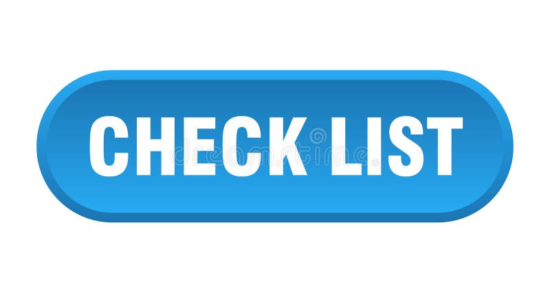 Check list button stock vector. Illustration of notice - 158485628
