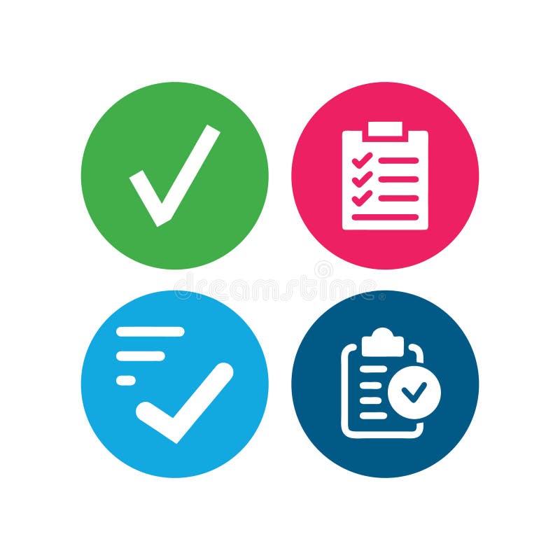 Check List, Check Mark, Check Item, Check Mark Icon Vector Logo ...