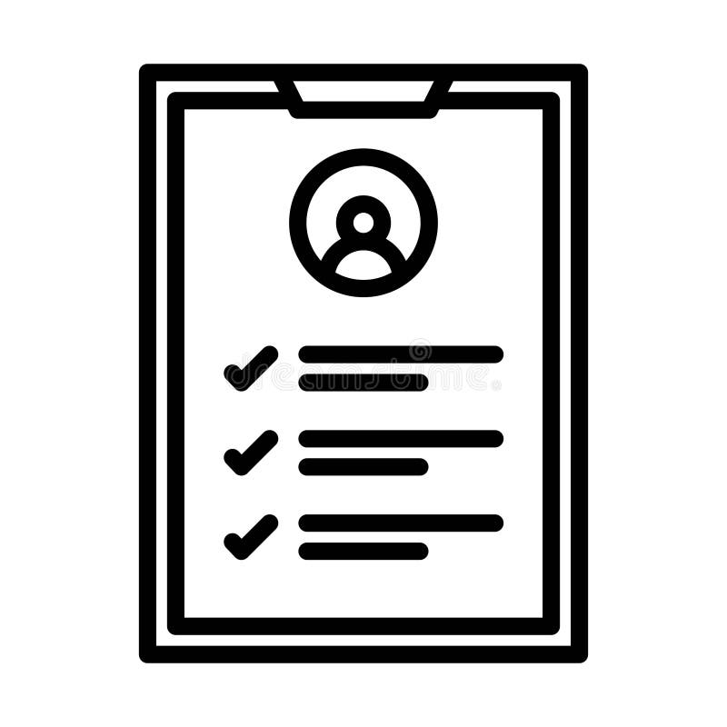 Check List or Clipboard Icon. Employee Performance Report Stock Vector ...