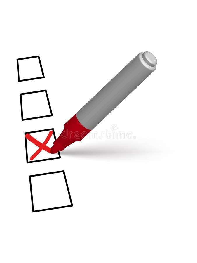 Checklist stock illustration. Illustration of draw, note - 15814334