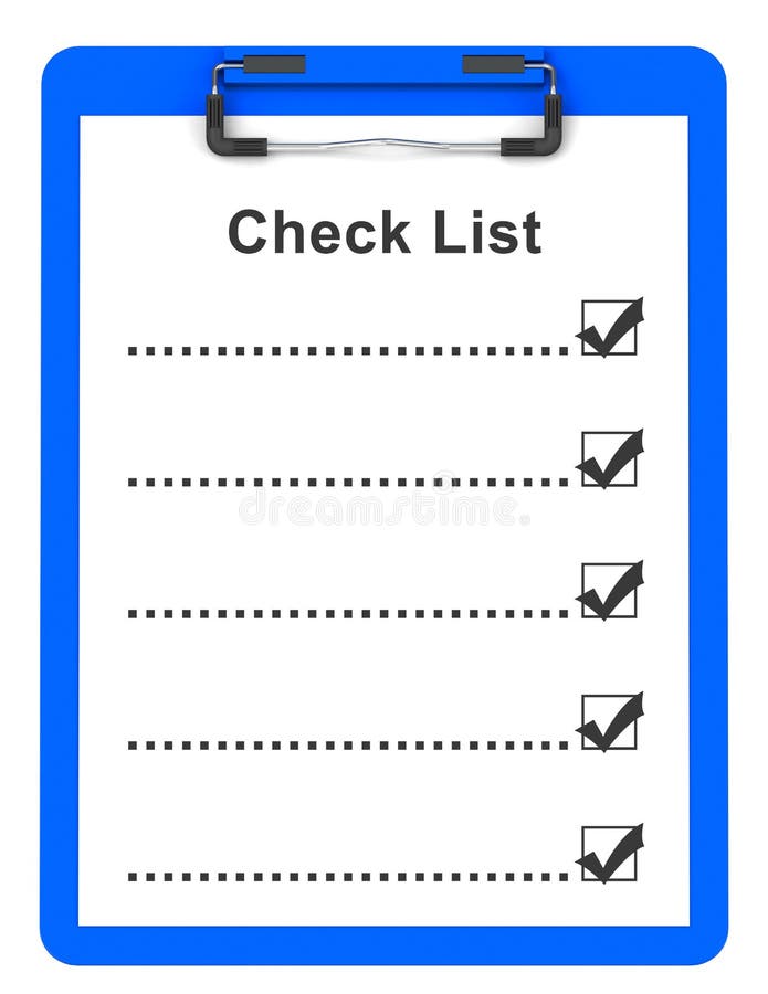 The check list stock illustration. Illustration of choice - 48766112