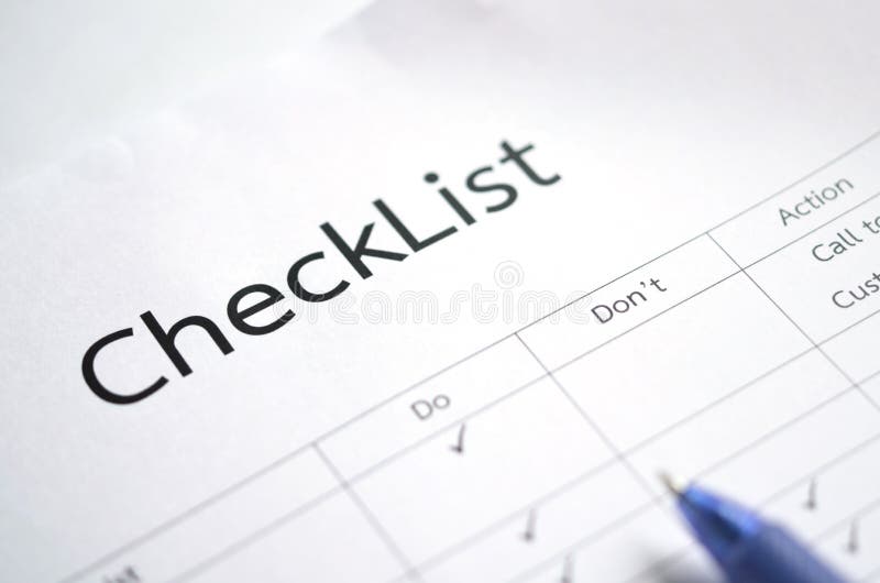 Check list form stock image. Image of invitation, check - 41626017