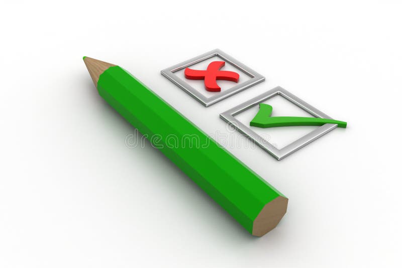 Pencil Check Boxes Stock Illustrations – 199 Pencil Check Boxes Stock ...