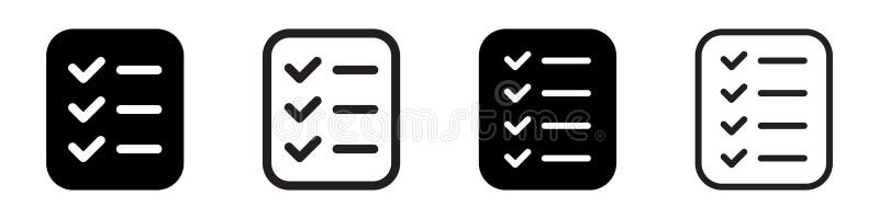 Check List Icon. Checklist Icon Sets. Document Icon, Questionnaire ...