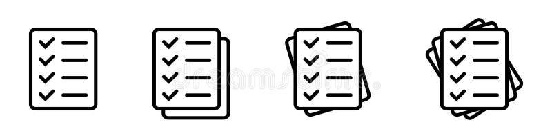 Check List Icon. Checklist Icon Sets. Document Icon, Questionnaire ...