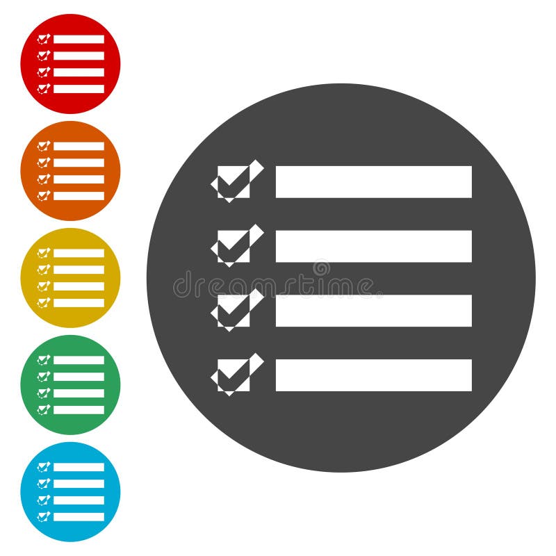 Check List Icon, List Sign Icon Stock Vector - Illustration of bulletin ...