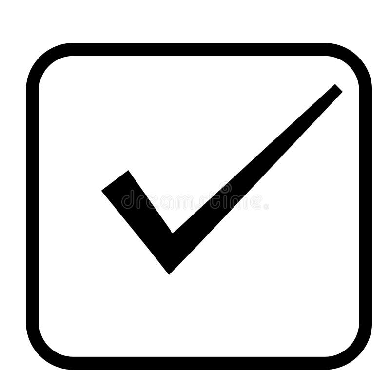 Check List Icon or Tick Mark To Choose Correct with Box Stock Vector ...