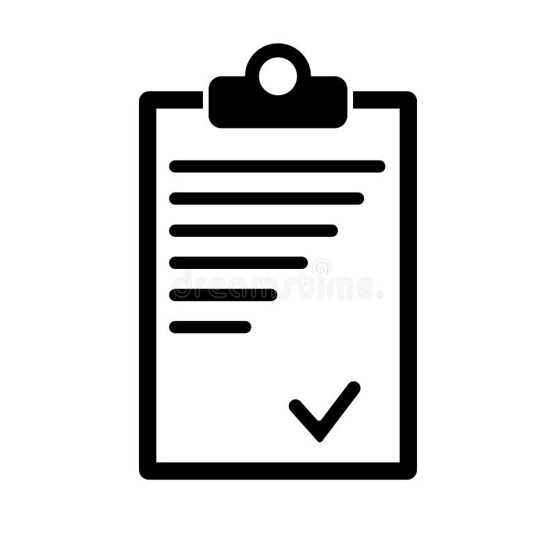 Check List Icon Vector Illustration, Registration Icon. Stock Vector ...