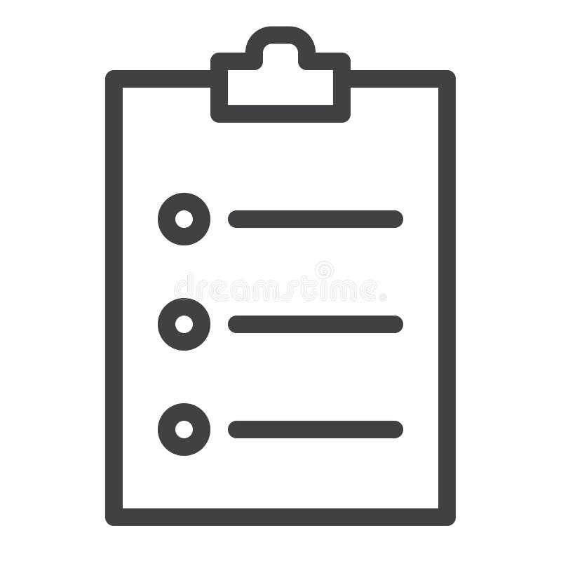 Check list line icon stock vector. Illustration of design - 99265661 Check list line icon stock vector. Illustration of design - 99265661