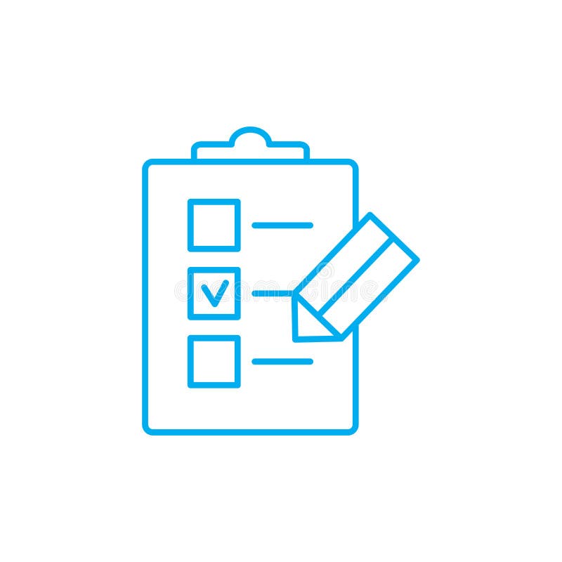 Check-list Linear Icon Concept. Check-list Line Vector Sign, Symbol ... Check-list Linear Icon Concept. Check-list Line Vector Sign, Symbol ...