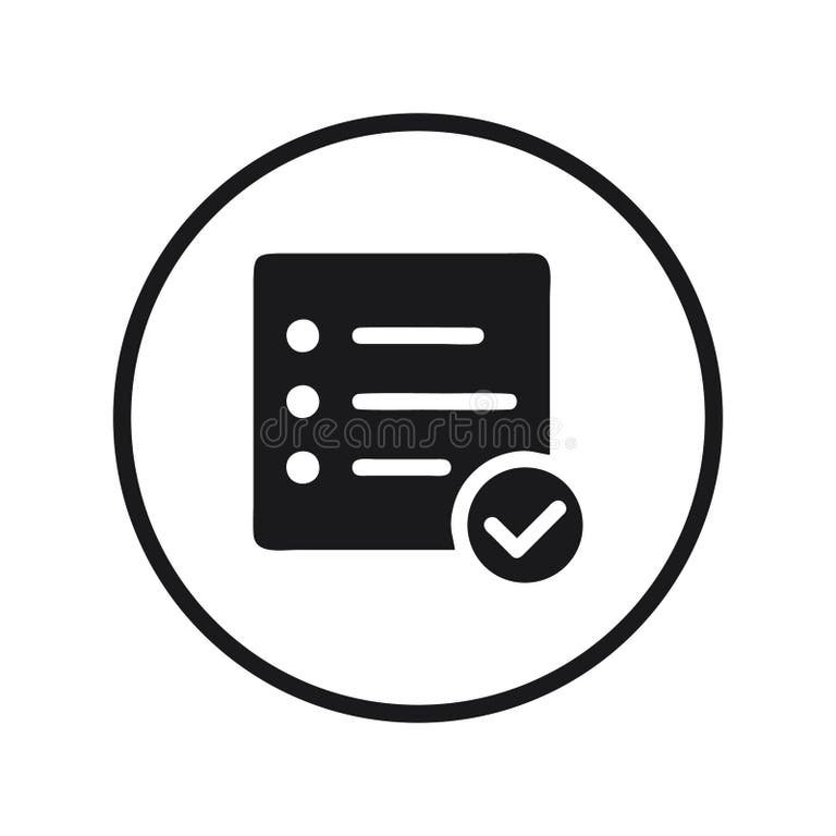 Check List, Check Mark, Check Item, Check Mark Icon Vector Logo ...