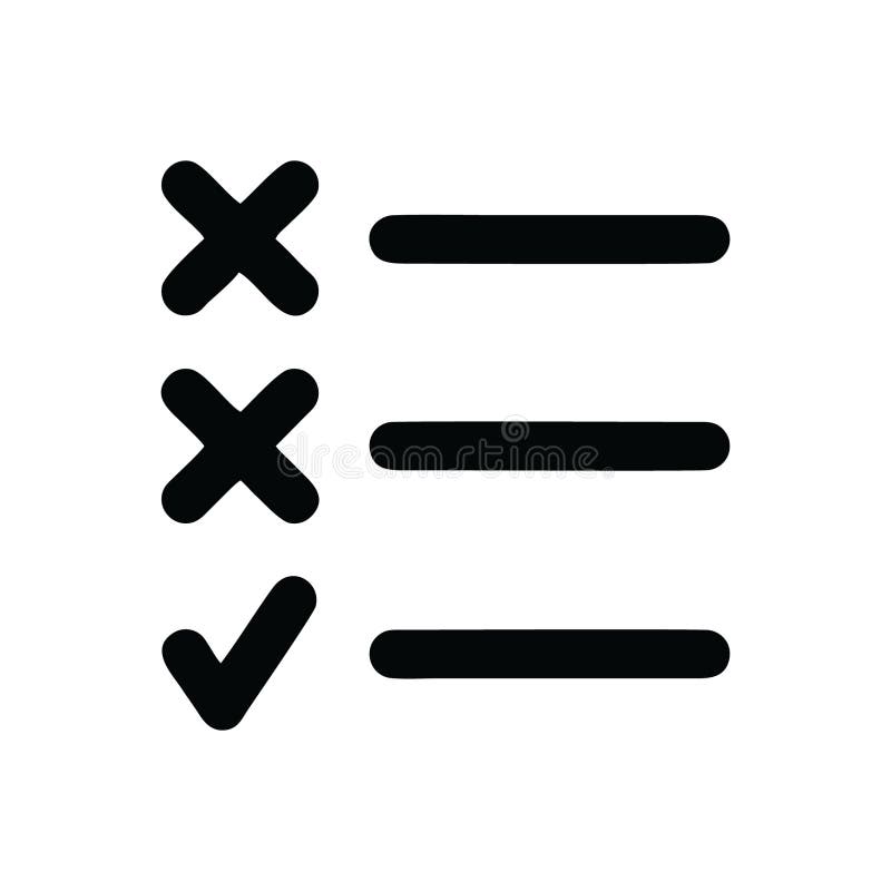 Check List, Check Mark, Check Item, Check Mark Icon Vector Logo ...