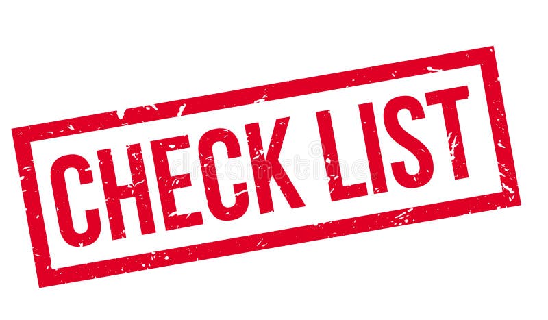 Check List rubber stamp stock illustration. Illustration of check ...