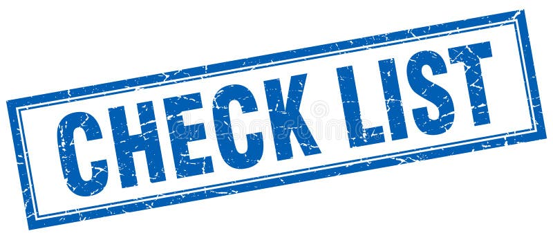 Check list stamp stock vector. Illustration of white - 124938647