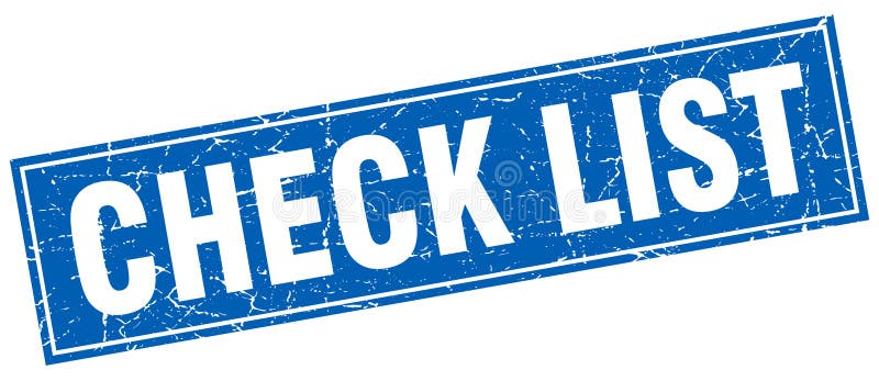 Check list stamp stock vector. Illustration of template - 125004706