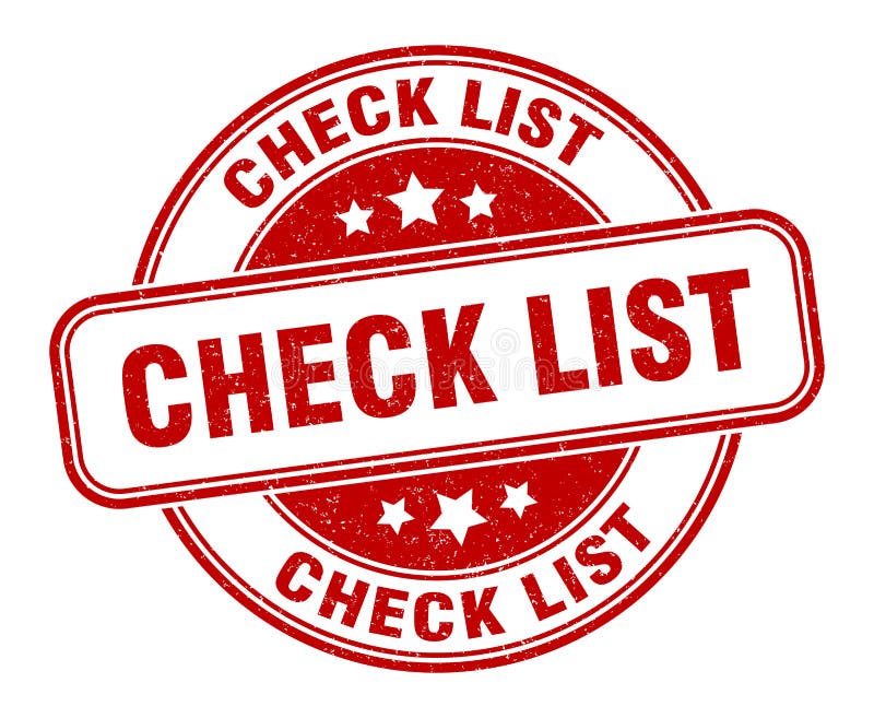 Check List Stamp. Check List Round Grunge Sign Stock Vector ...