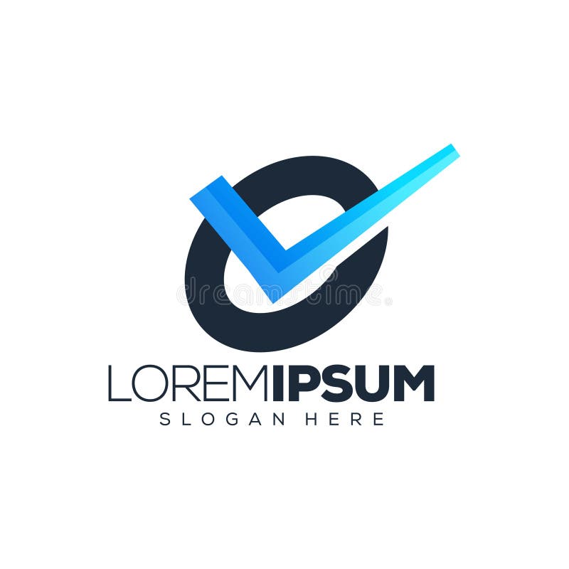 Check Logo Design Vector Illustrations Stock Vector - Illustration of ...