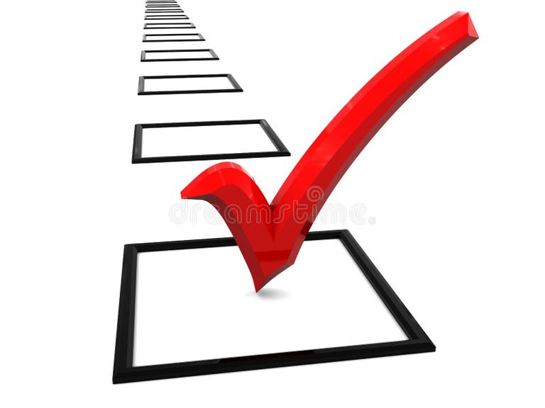 Checkmark Row Stock Illustrations – 84 Checkmark Row Stock ...