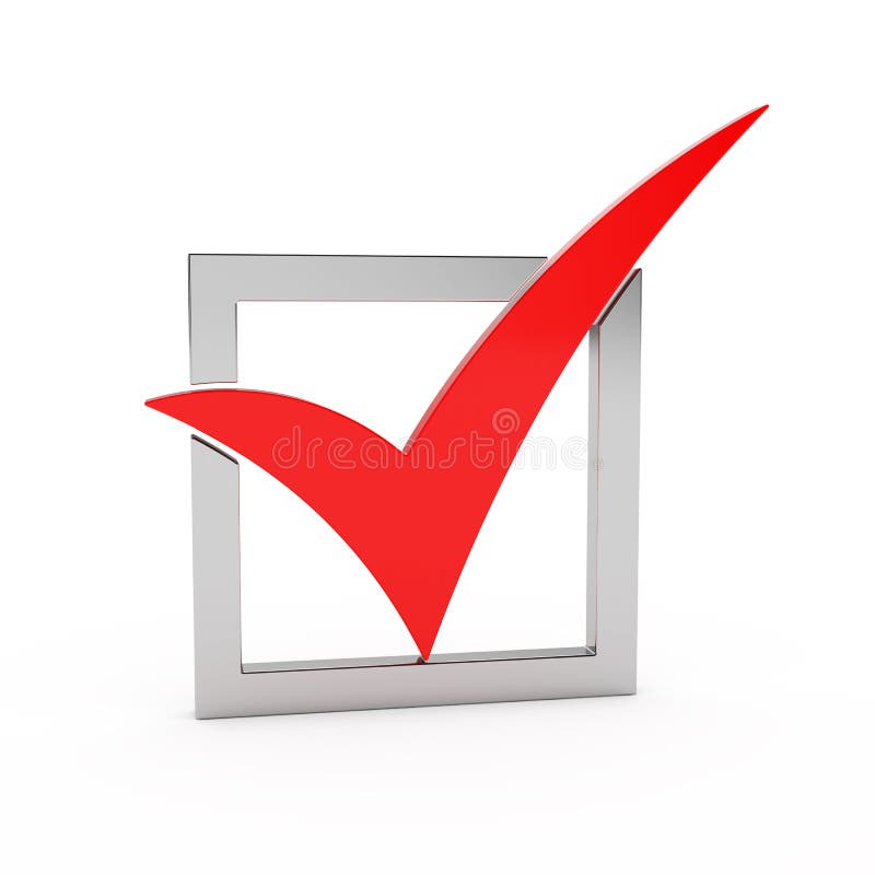 Done Check Mark in Checkbox Mission Job Accomplishment Complete Stock ...