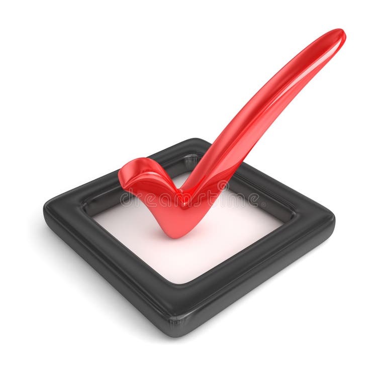 Red Check Mark Excellent Stock Illustrations – 347 Red Check Mark ...