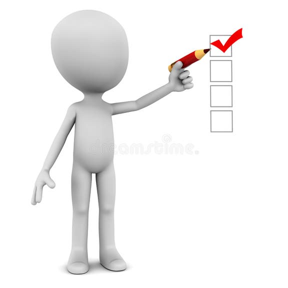 3d White Man Checkmark Stock Illustrations – 216 3d White Man Checkmark ...