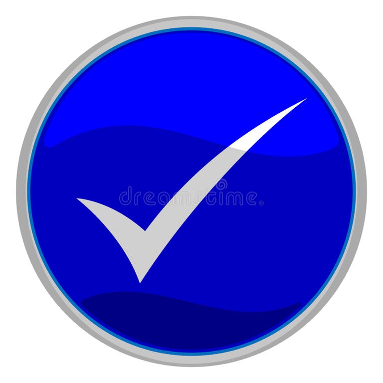 Check Mark Blue Circle Stock Illustrations – 5,028 Check Mark Blue ...