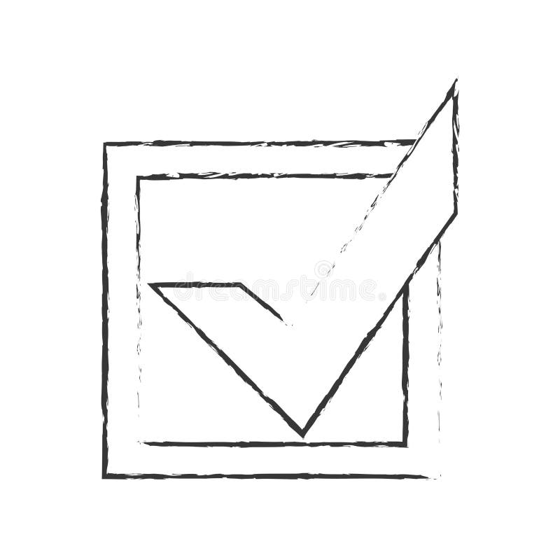 Check Mark Accept Icon Image Stock Vector - Illustration of success ...