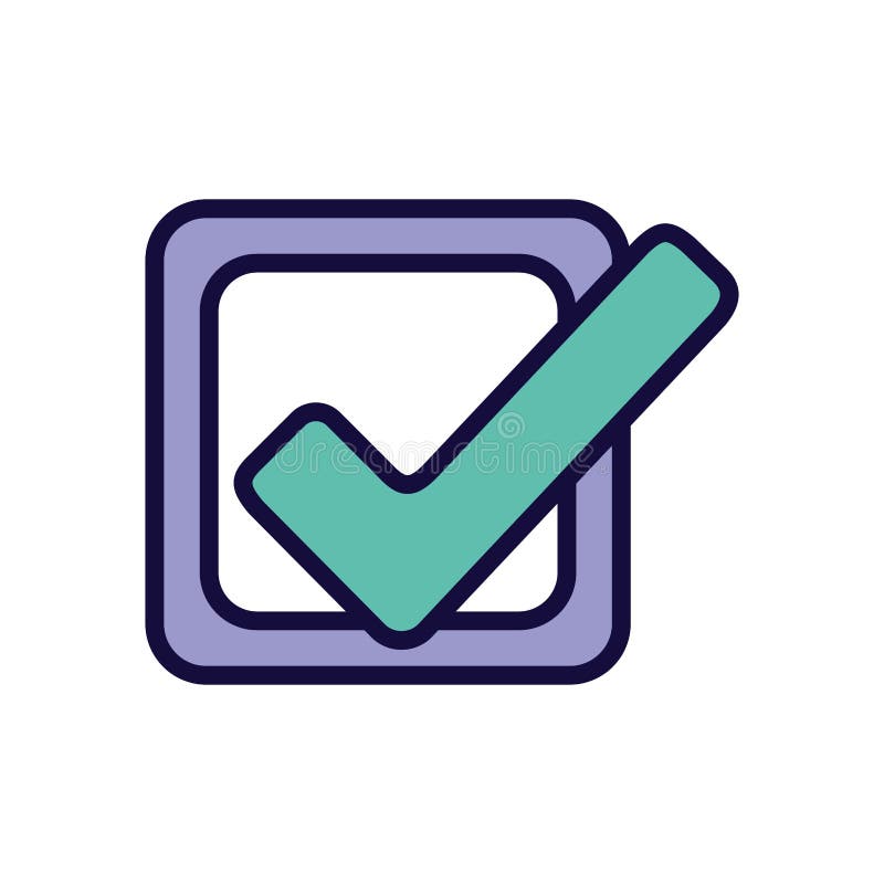 Check Mark Approve Like Signal Icon Stock Vector - Illustration of ...