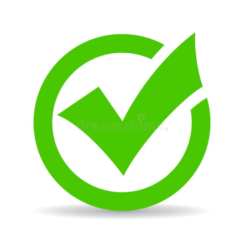 Check mark approved logo editorial image. Illustration of completed ...