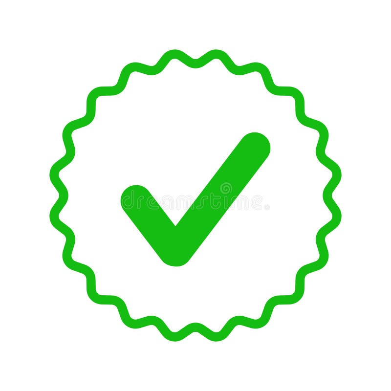Check Mark Badge Icon Design. Stock Vector - Illustration of accepted ...