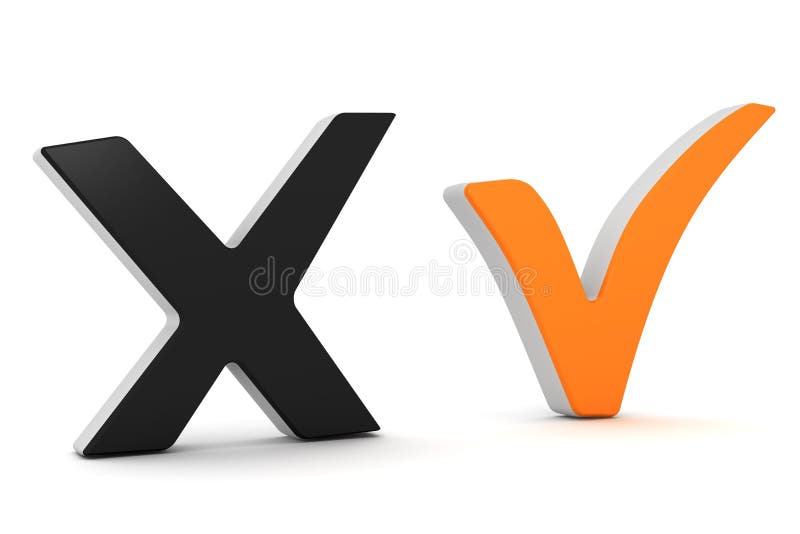 Check Mark and books stock illustration. Illustration of solution ...