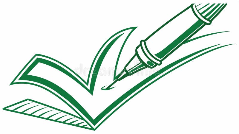 Check Mark and Book Vector, Verified Information, Approved Knowledge ...