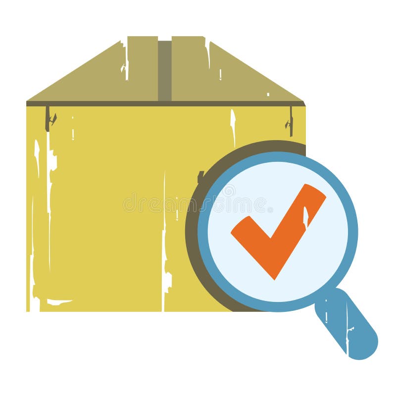 Check mark and box stock illustration. Illustration of avouch - 59065955