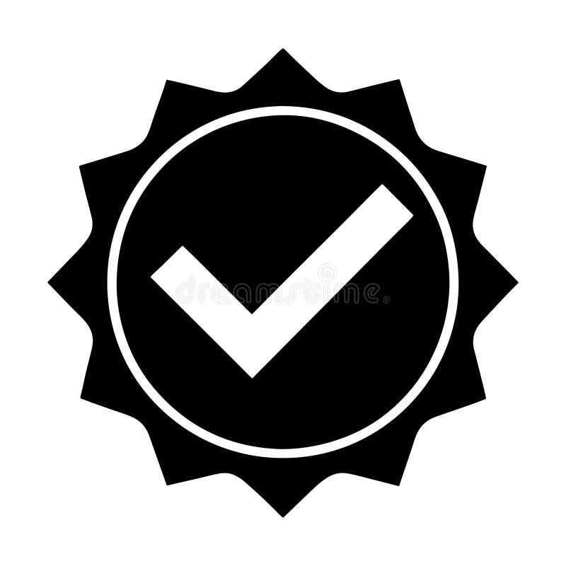 Check Mark Check Box Silhouette Vector Art Illustration Isolated on ...