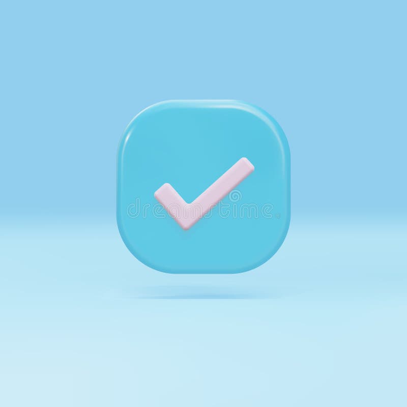 Check Mark Button, App Icon. Vector Illustration Stock Vector ...