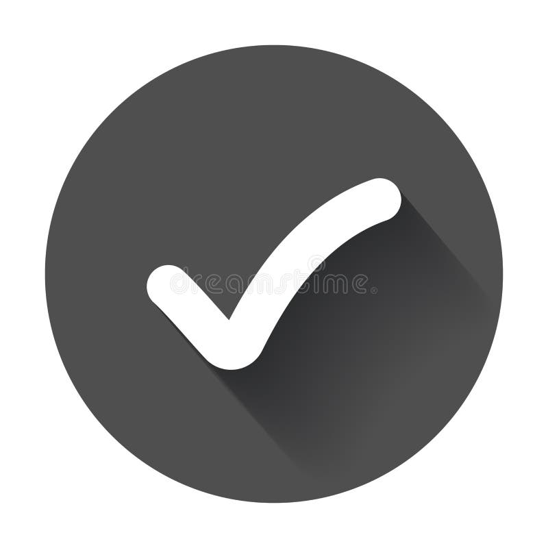 Check mark button. stock vector. Illustration of website - 92472331