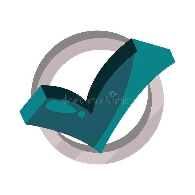 Check mark button stock vector. Illustration of choose - 268975784