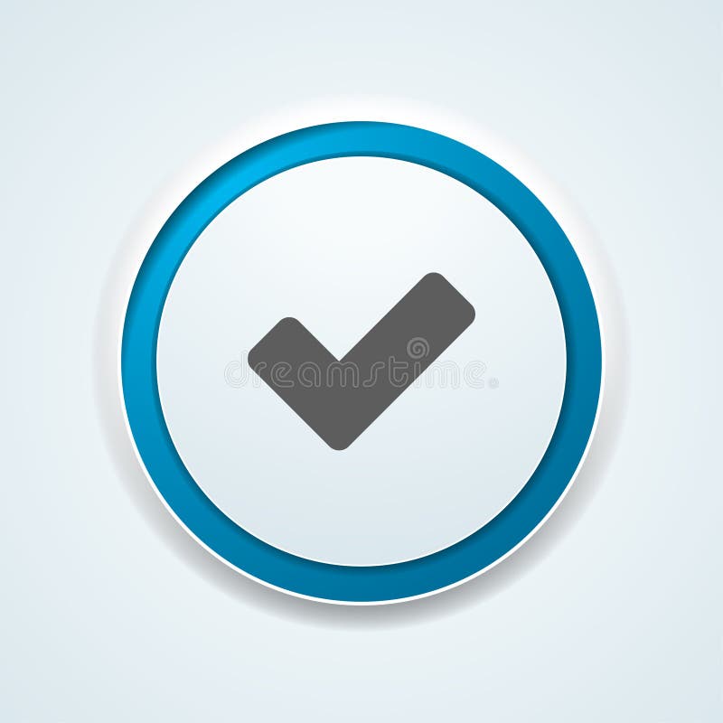 Check Mark Button Illustration Sign Label Vector Stock Vector ...