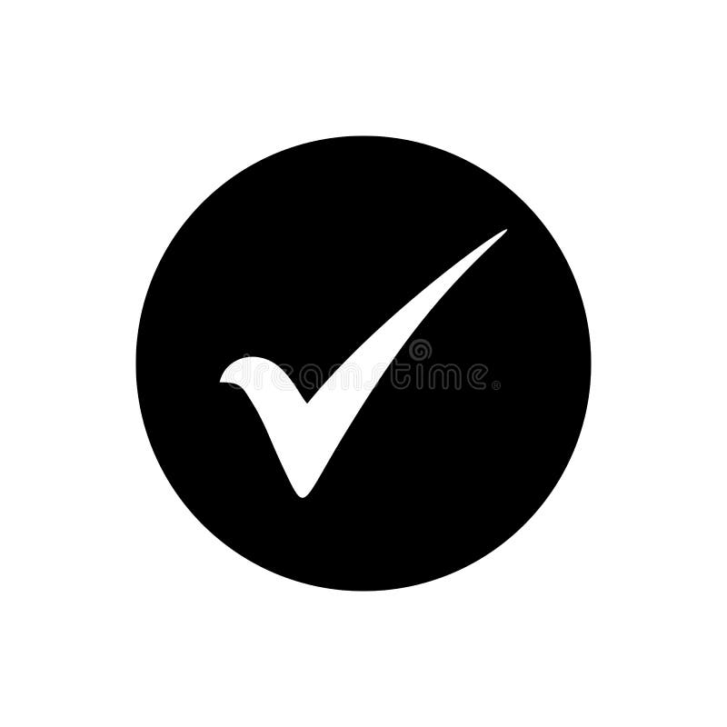 Check Mark Icon Vector Design Symbol Illustrations Stock Vector ...