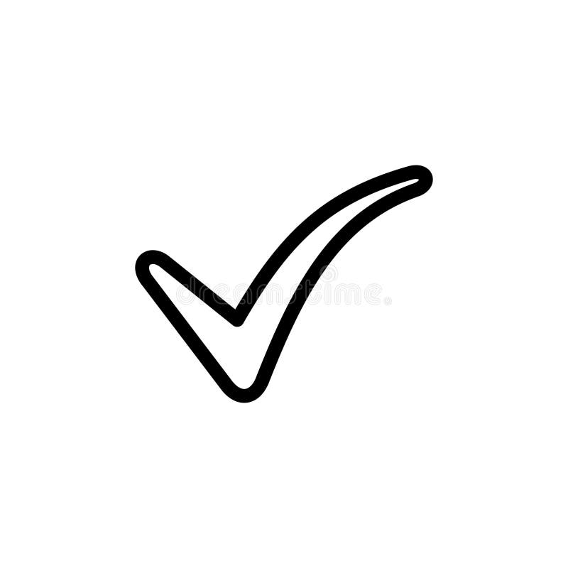 Check Mark . Check Mark Icon. Tick Mark Symbol Vector Stock Vector ...
