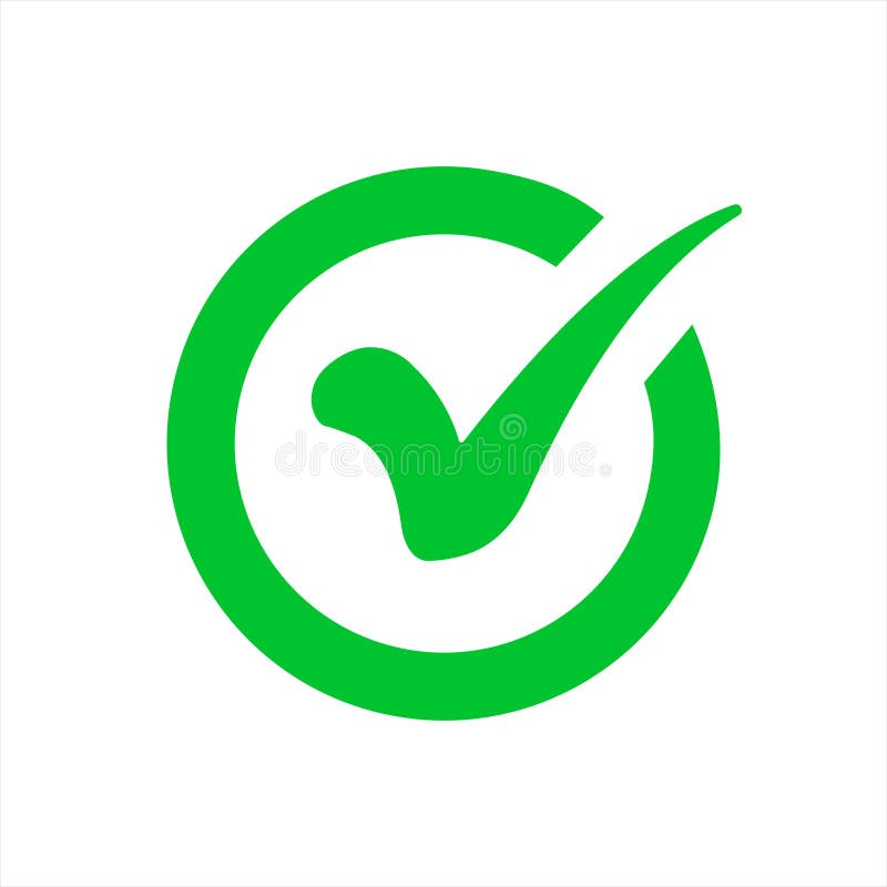 Check mark with circle stock illustration. Illustration of number ...