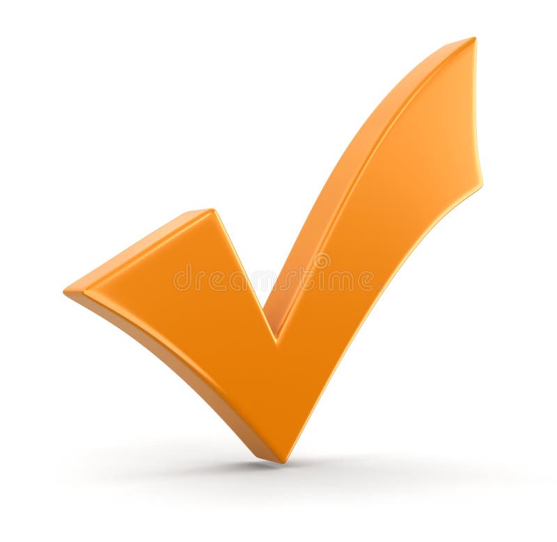 Check Mark (clipping Path Included) Stock Illustration - Illustration ...