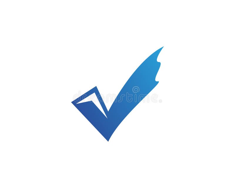 Check Mark Creative Icon Flat Template Vector Stock Vector ...