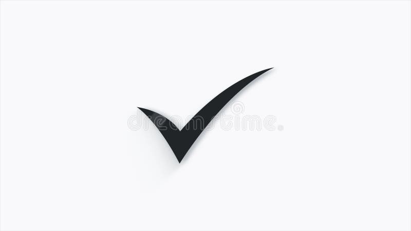 Check Mark 3d Icon Animation on a White Background. Success, Correct or ... Check Mark 3d Icon Animation on a White Background. Success, Correct or ...