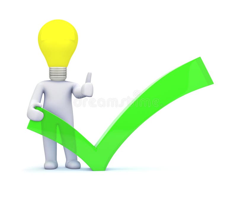 Check mark stock illustration. Illustration of icon, lamp - 54852363