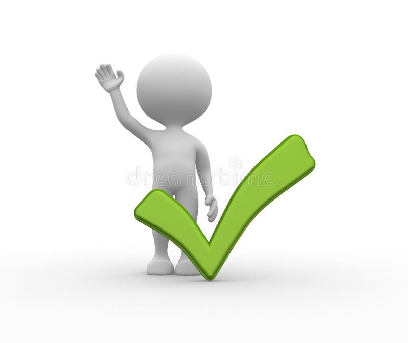Check mark stock illustration. Illustration of human - 37409833